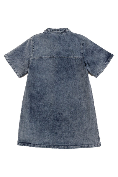 Loud Mid Blue Stone Wash Sole Dress – BellaKidsNY