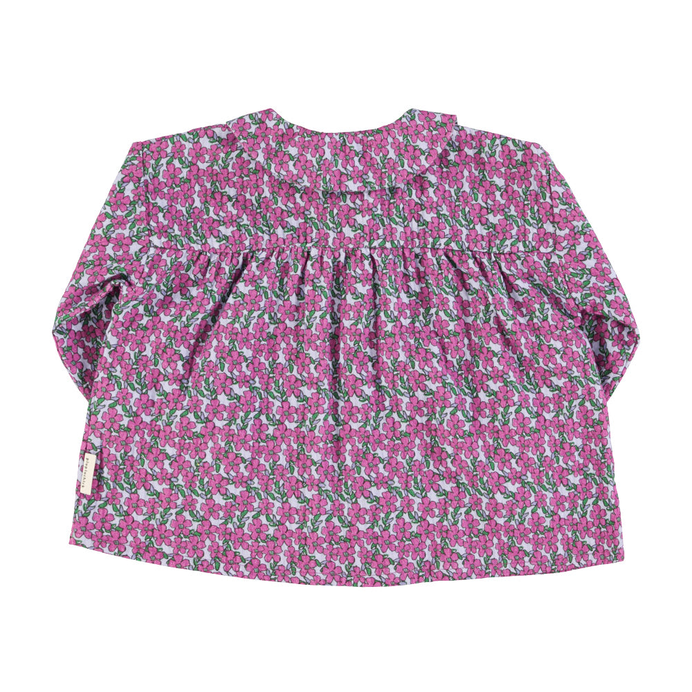 PIUPIUCHICK LILAC FLOWERS PETER PAN COLLAR BLOUSE – BellaKidsNY