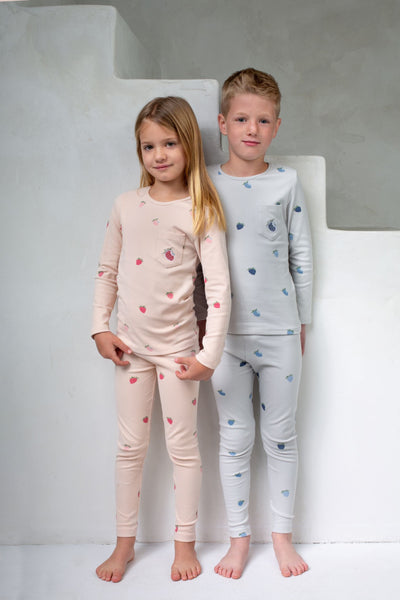 NOGGI BLUE STRAWBERRY PAJAMAS – BellaKidsNY