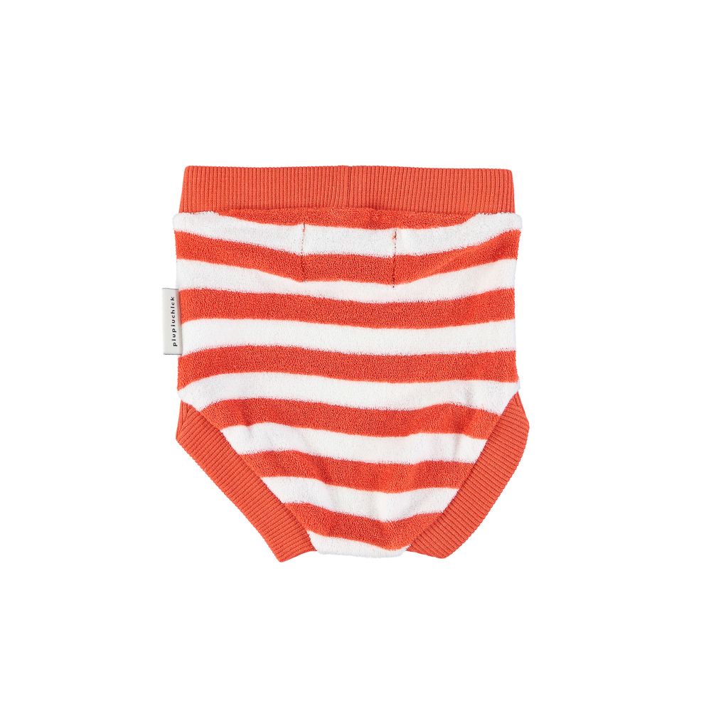PIUPIUCHICK RED AND ECRU STRIPE BLOOMERS – BellaKidsNY